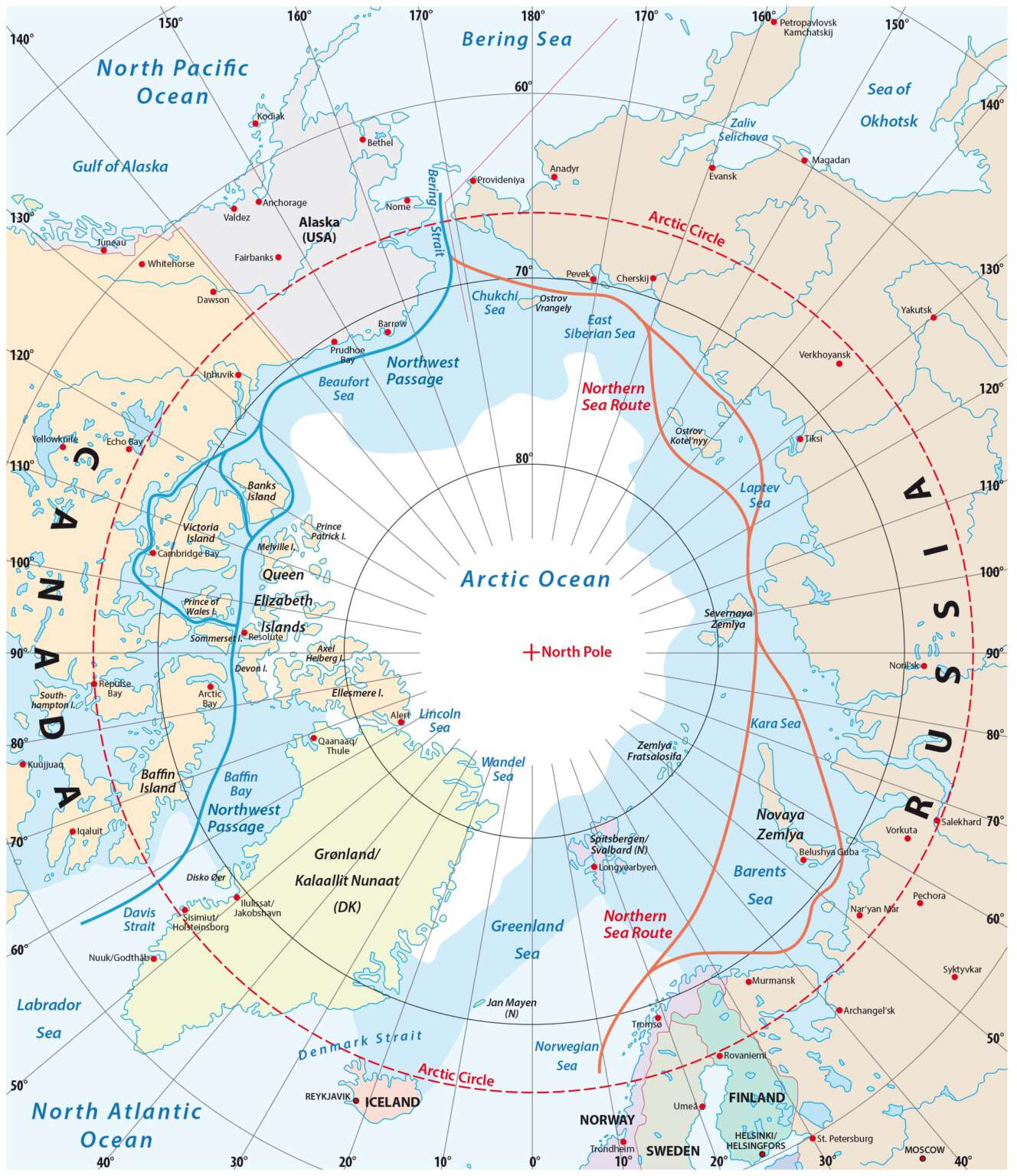 Mapy Arktidy ke stažení – Výběr zajímavých map