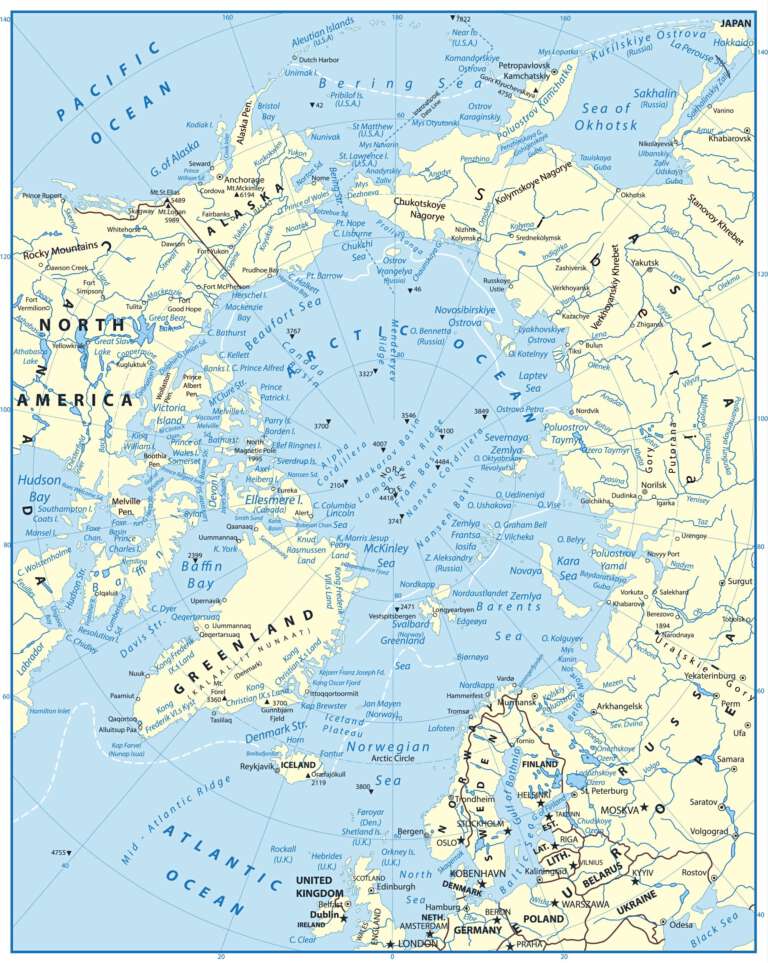 Mapy Arktidy ke stažení – Výběr zajímavých map