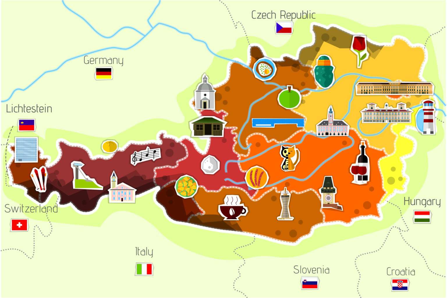 Rakousko mapa – Nejlepších 10 map ke stažení zdarma
