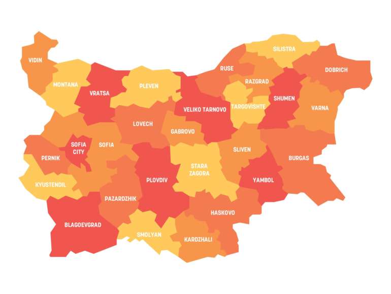 Mapy Bulharska ke stažení – TOP 10 map pro vás